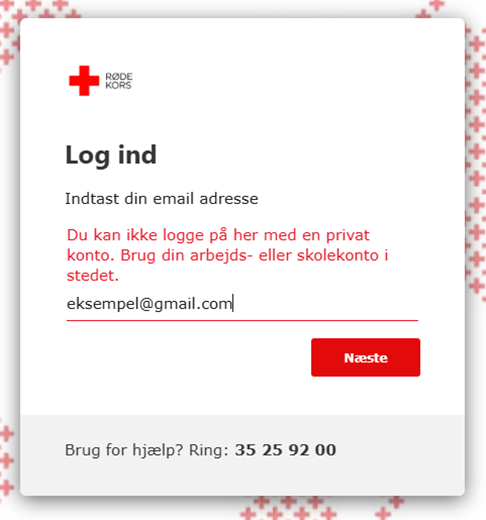 Jeg kan ikke logge ind på Mit Røde Kors - fejlsøgning – Frivilligsupport