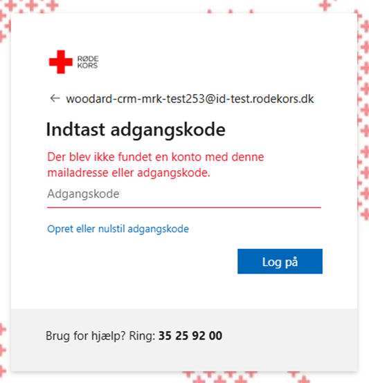 Jeg kan ikke logge ind på Mit Røde Kors - fejlsøgning – Frivilligsupport