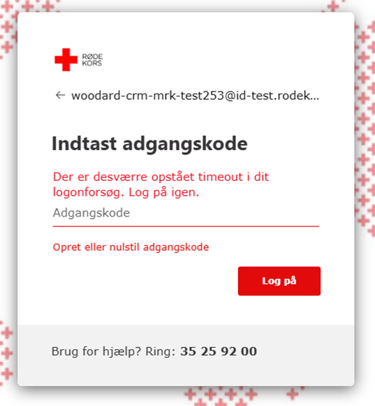 Jeg kan ikke logge ind på Mit Røde Kors - fejlsøgning – Frivilligsupport